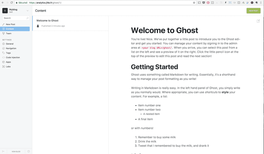 Créer son blog avec Ghost, Docker et NGINX | Thibault Mocellin | Développeur FullStack JavaScript
